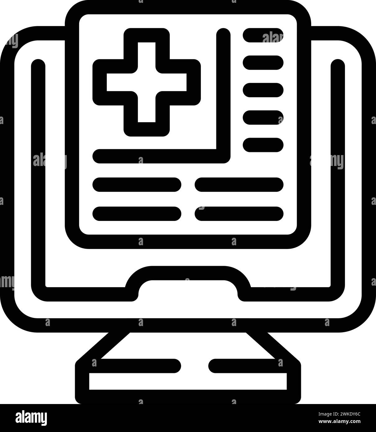 Medical covering patient icon outline vector. Clinic room. Doctor visit ...