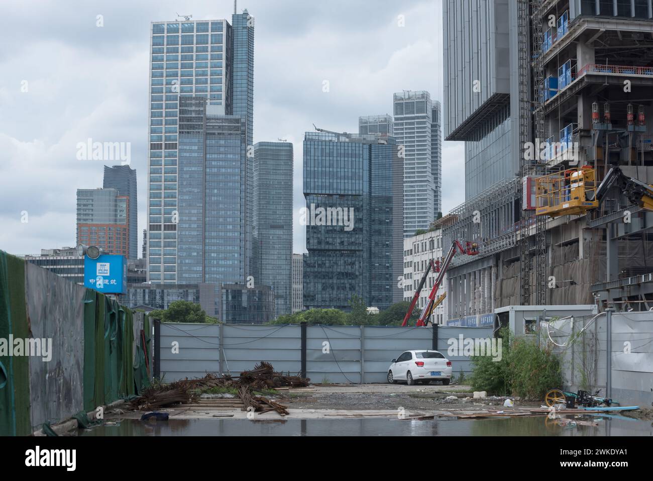 Shanghai, China - August 31, 2023: Shanghai's North Bund, an open space ...