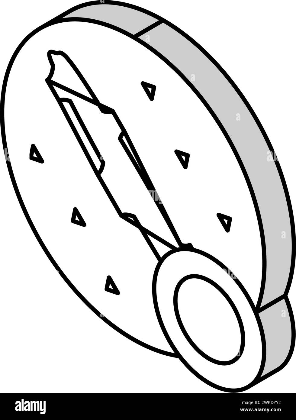 do not stretch scar isometric icon vector illustration Stock Vector ...