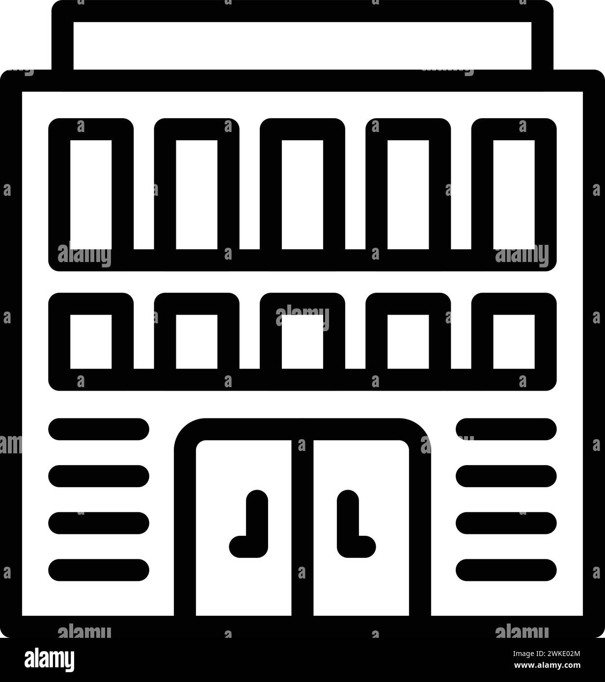 Warsaw icon outline vector. Poland capital. Town architecture design ...