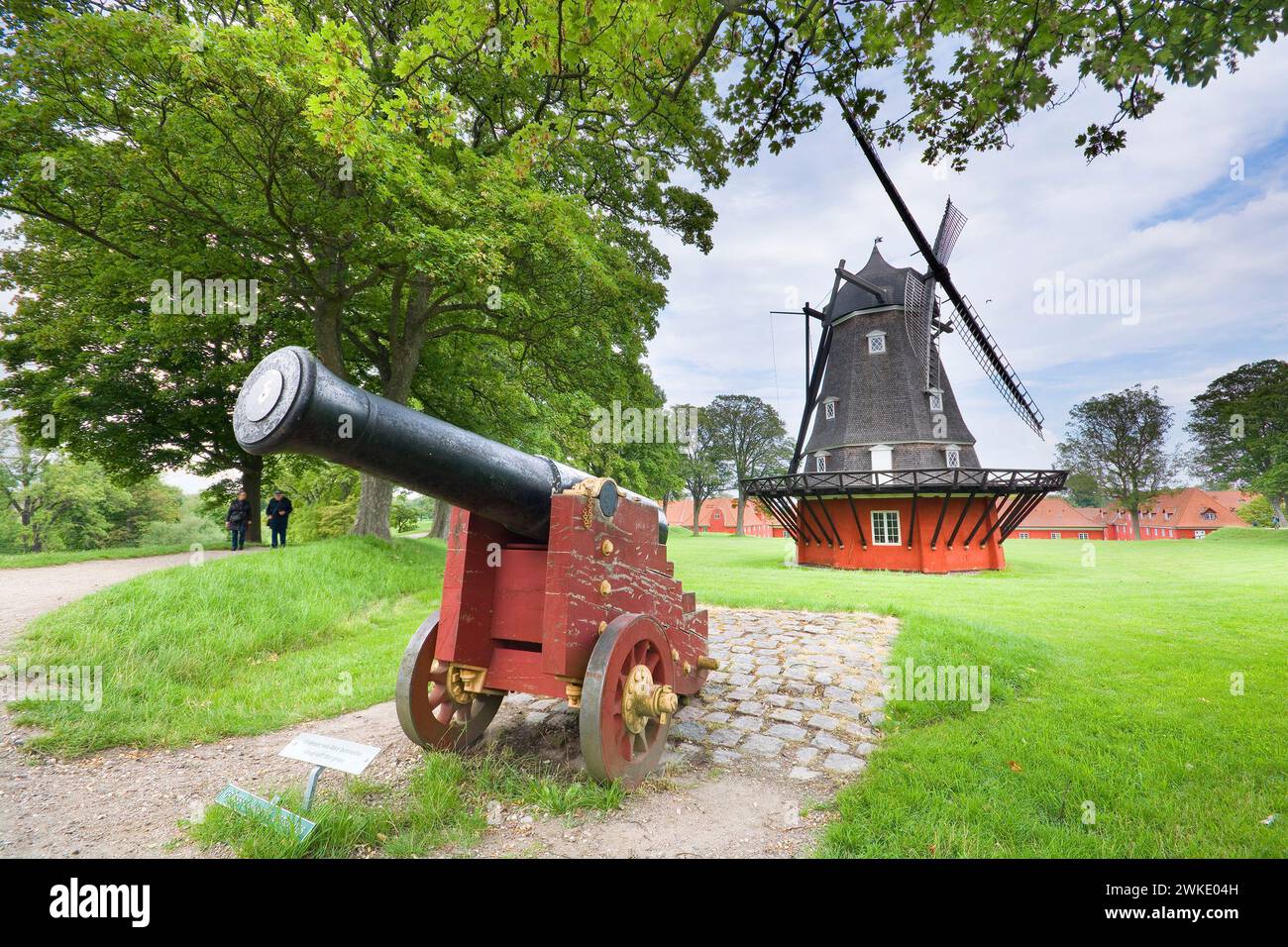 Cannon in Kastellet fortresses in Copenhagen, Denmark Stock Photo - Alamy
