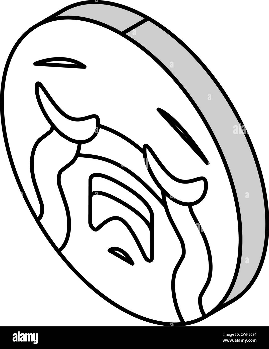 cry emoji isometric icon vector illustration Stock Vector Image & Art ...