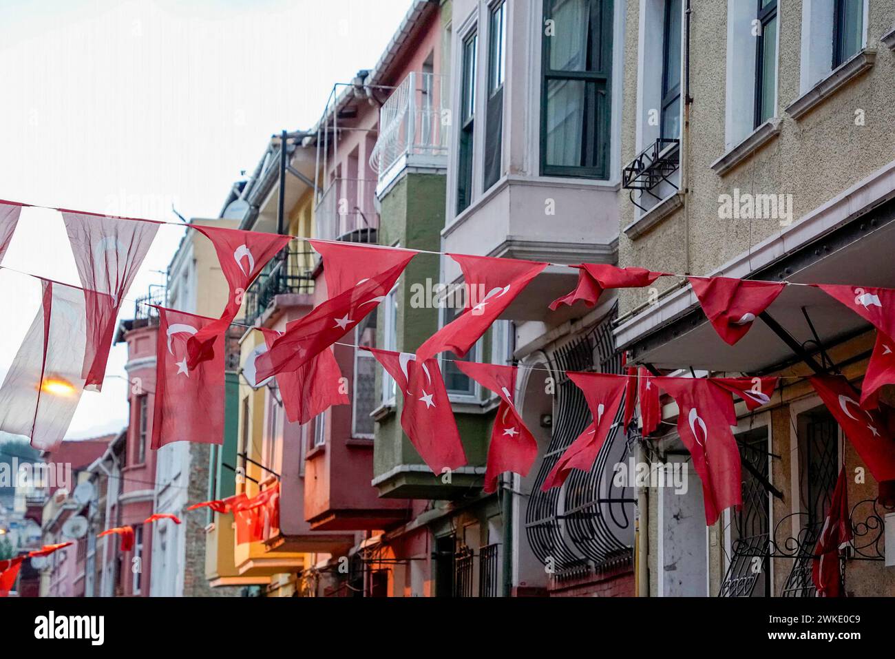 Old buildings in Fener district, Istanbul Turkey Stock Photo - Alamy