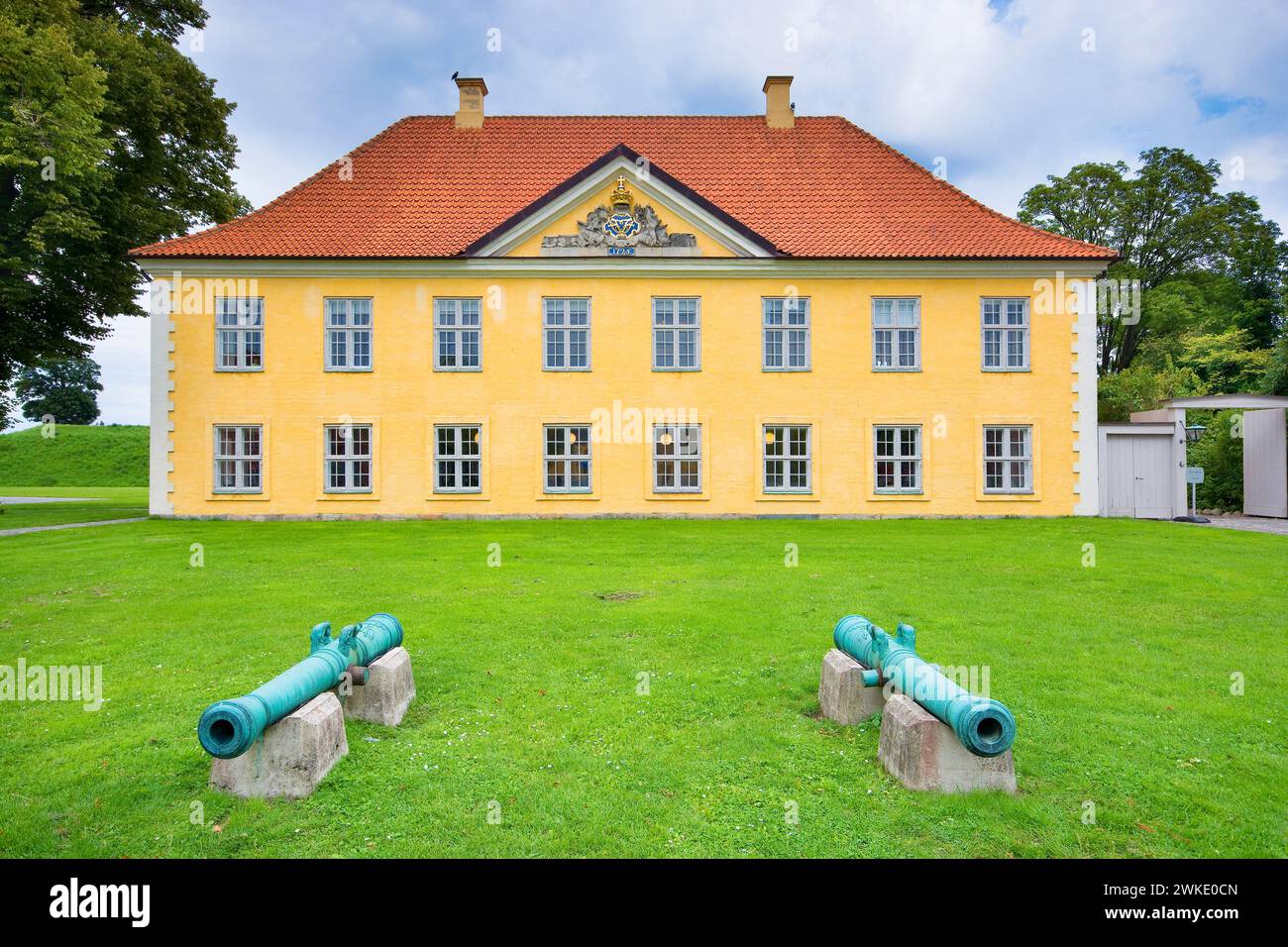 Commander's House in Kastellet fortresses in Copenhagen, Denmark Stock ...