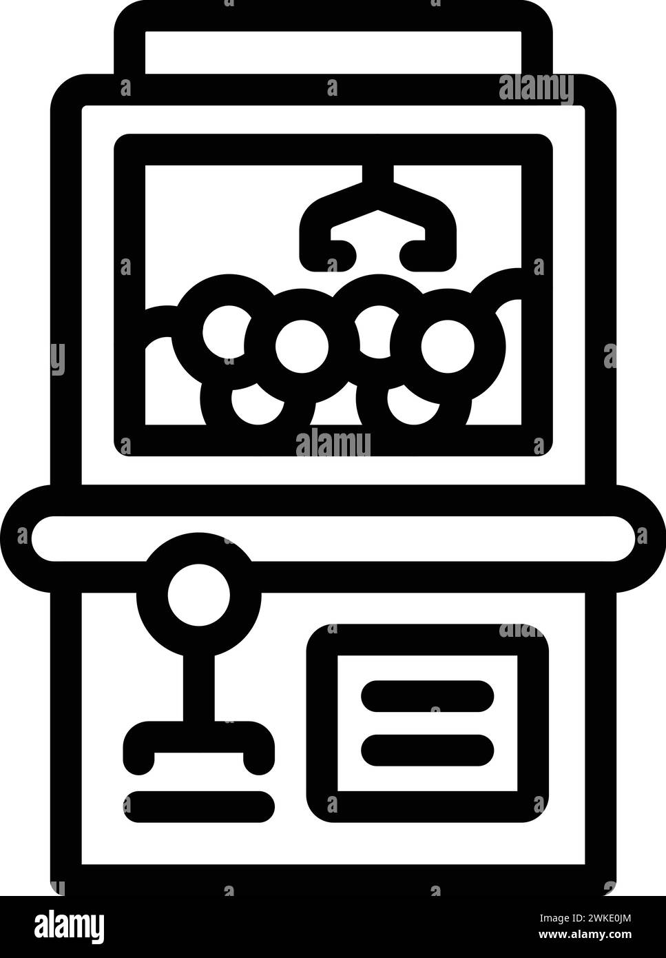 Stick arcade game icon outline vector. Amusement game. Toy robotic fun Stock Vector Image & Art ...