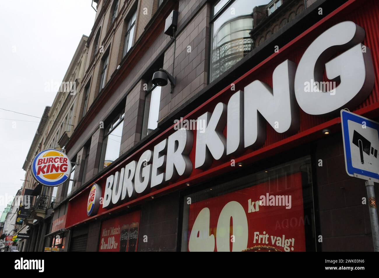 Copenhagen, Denmark /20 February 2024/. Fast food american food chain ...