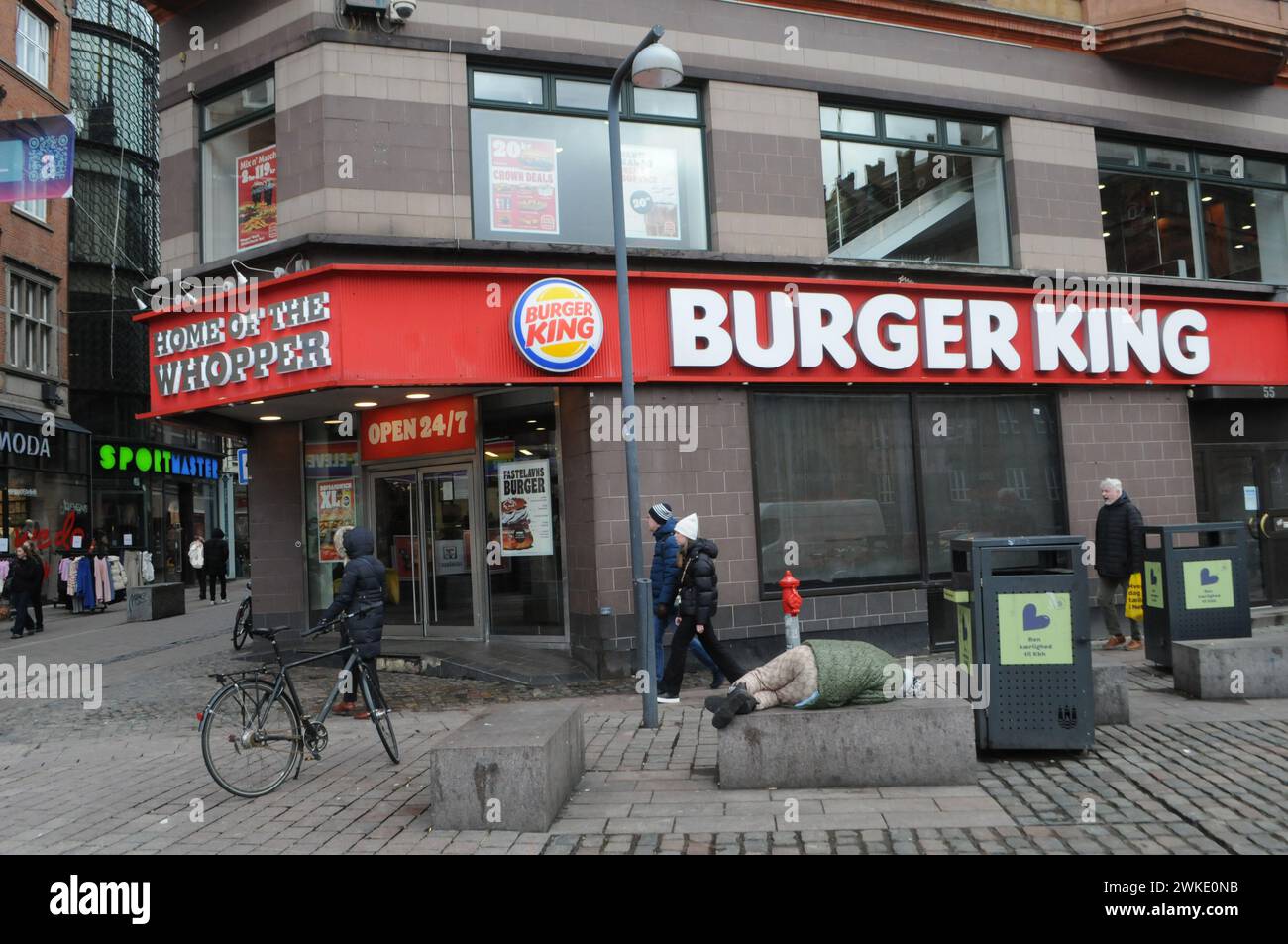 Copenhagen, Denmark /20 February 2024/. Fast food american food chain ...