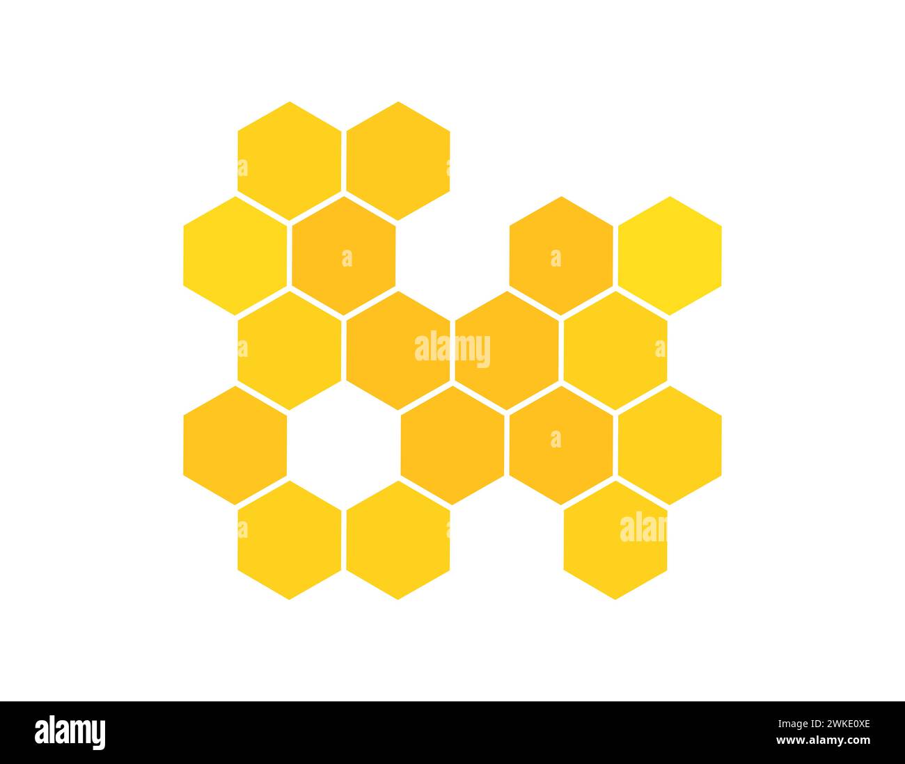 Honeycomb symbol isolated on white background. Bee product. Vector ...