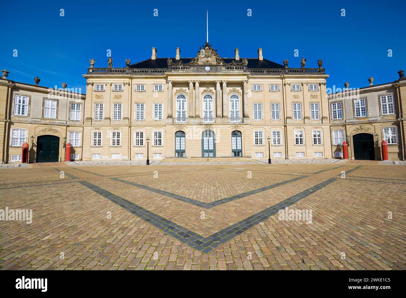Brockdorff's Palace - one of the four palaces of Amalienborg in ...