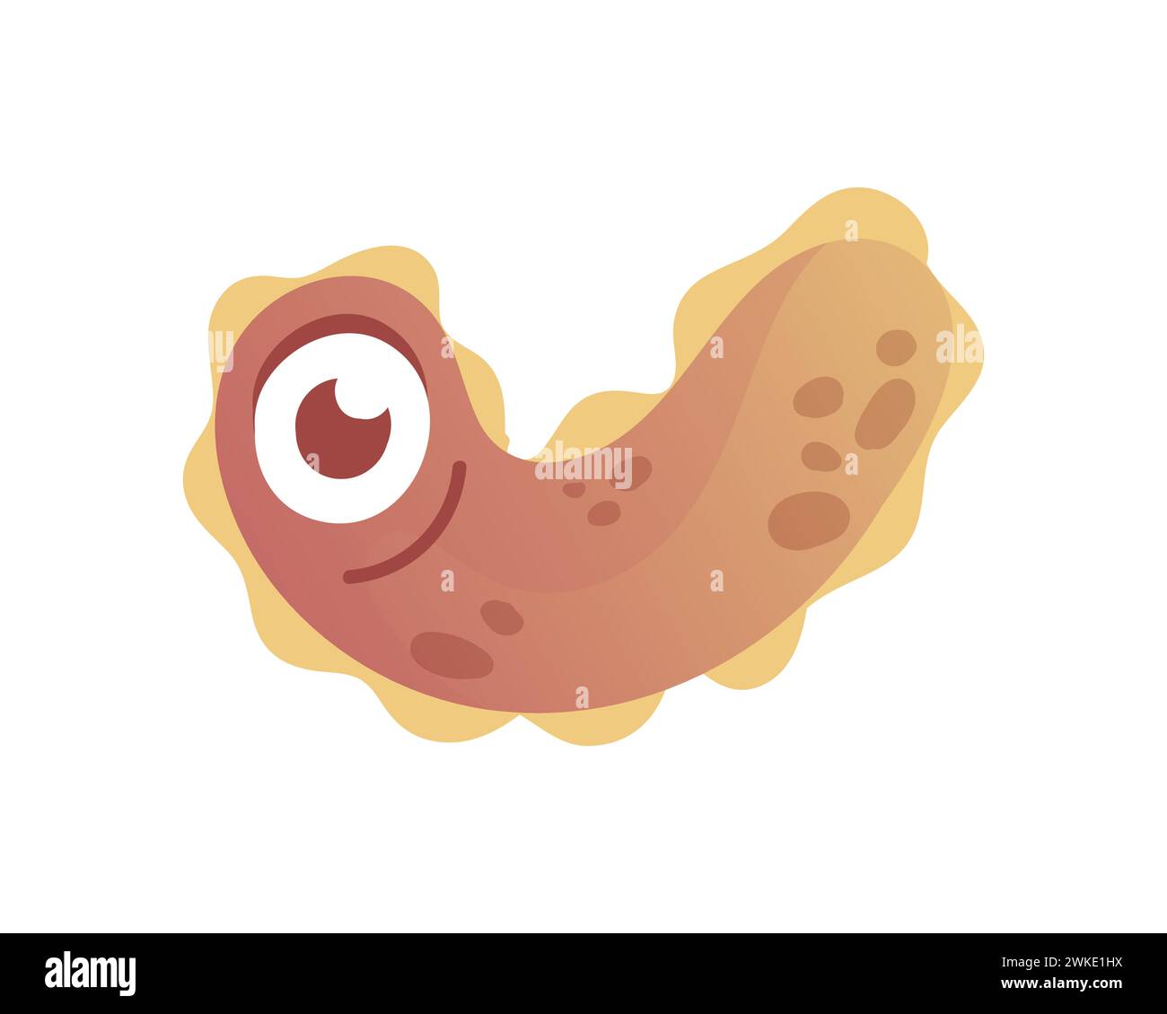 Cartoon comic germ disease microorganism, kawaii microbe pathogen ...