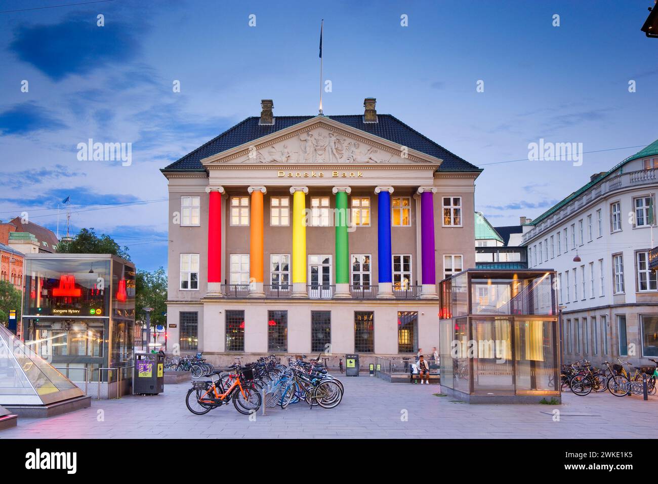 Danske Bank headquarter located in historic building of Erichsen ...