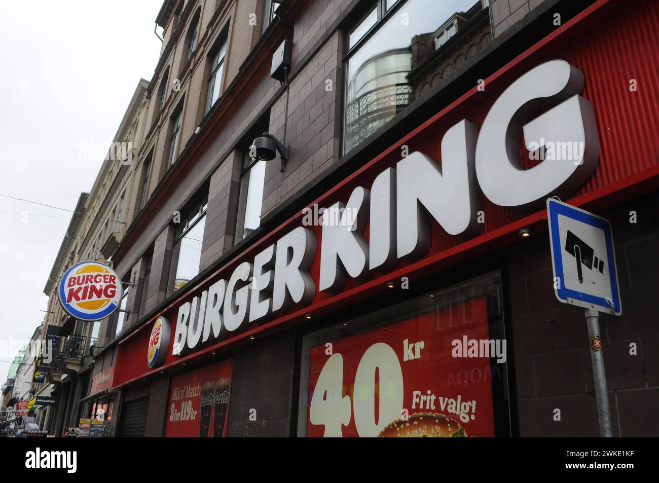 Copenhagen, Denmark /20 February 2024/. Fast food american food chain ...