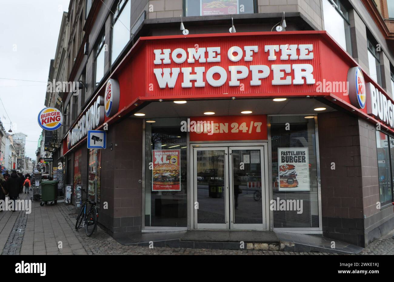Copenhagen, Denmark /20 February 2024/. Fast food american food chain ...
