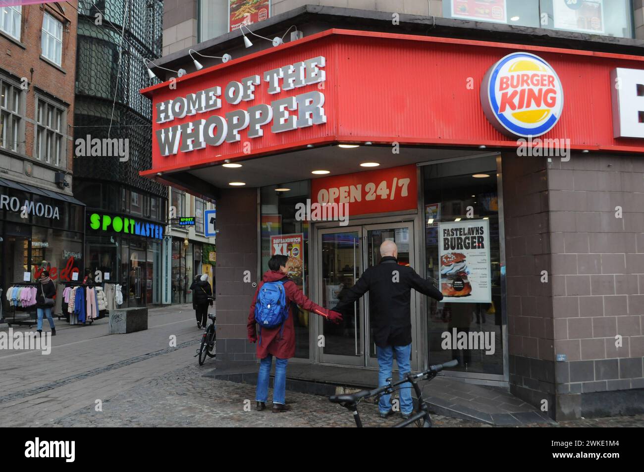 Copenhagen, Denmark /20 February 2024/. Fast food american food chain ...