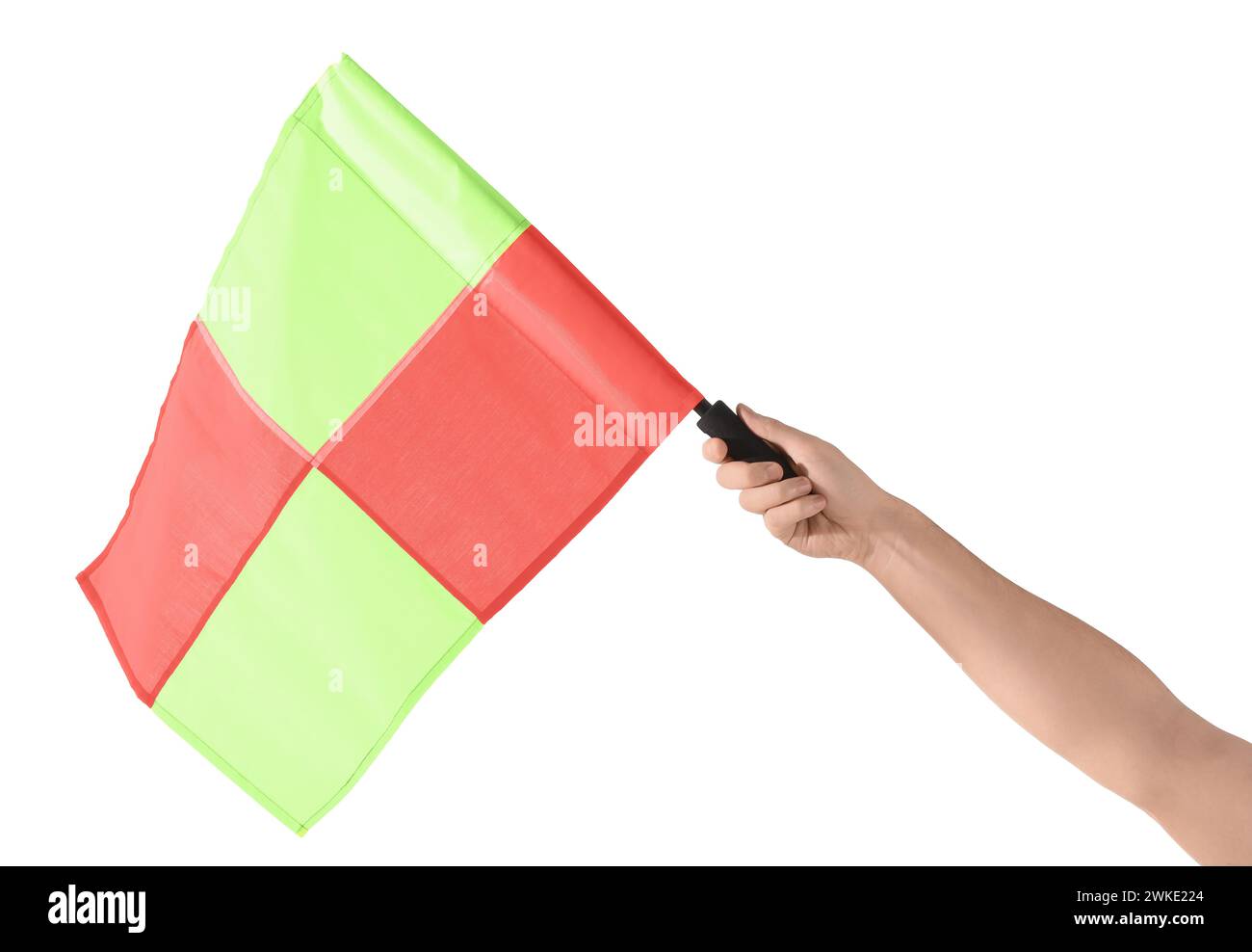 Football referee holding flag hi-res stock photography and images - Alamy