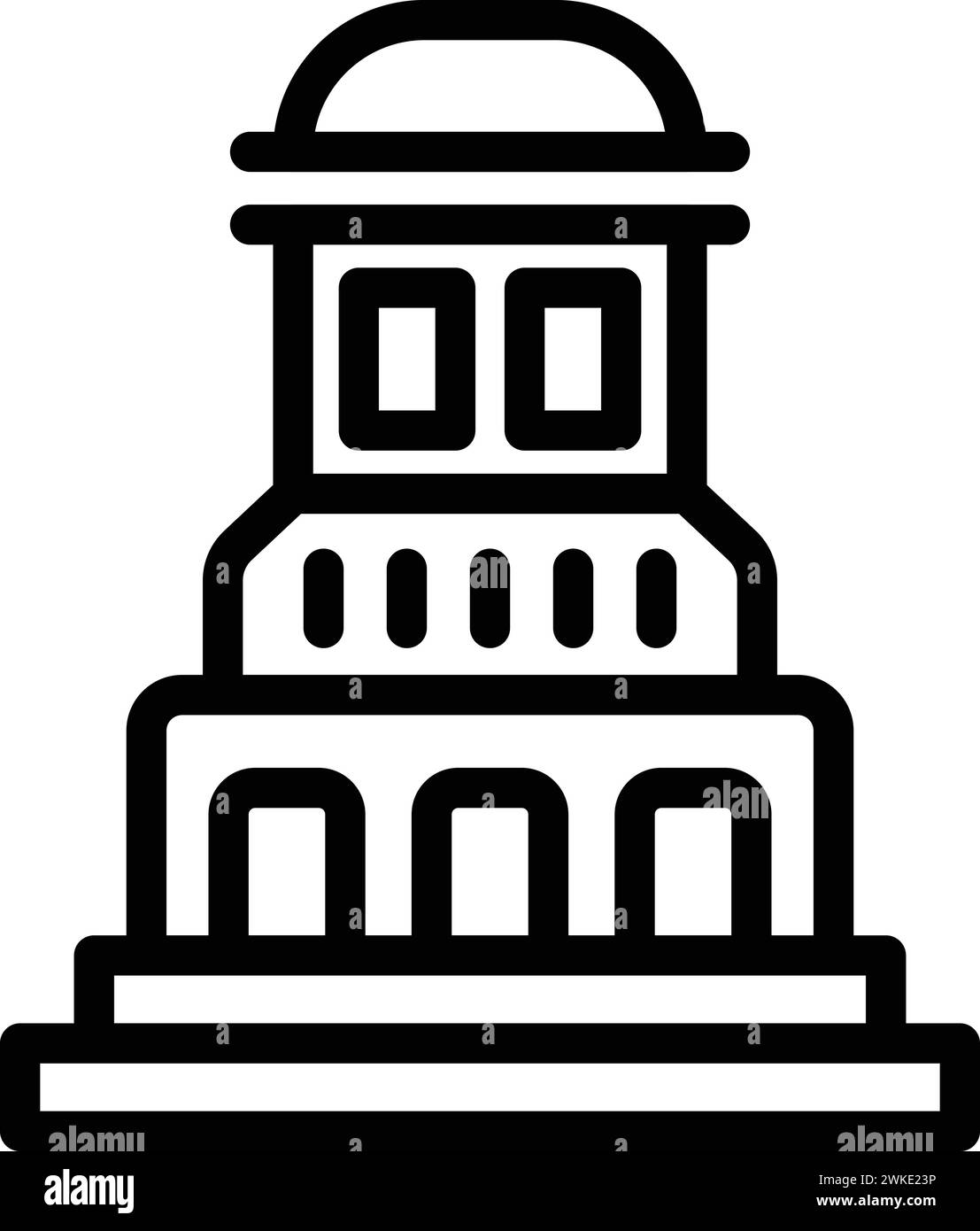 Warsaw medieval architecture icon outline vector. Polish cultural ...