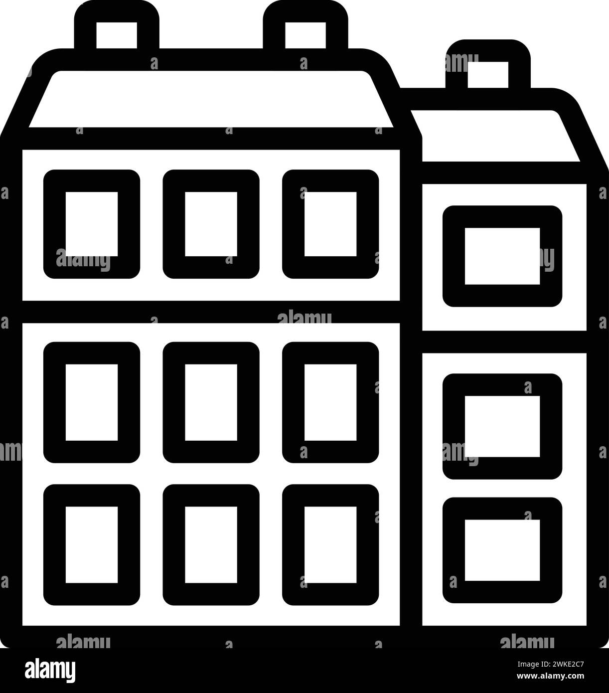 Classical Vienna architecture icon outline vector. Cityscape marvel ...