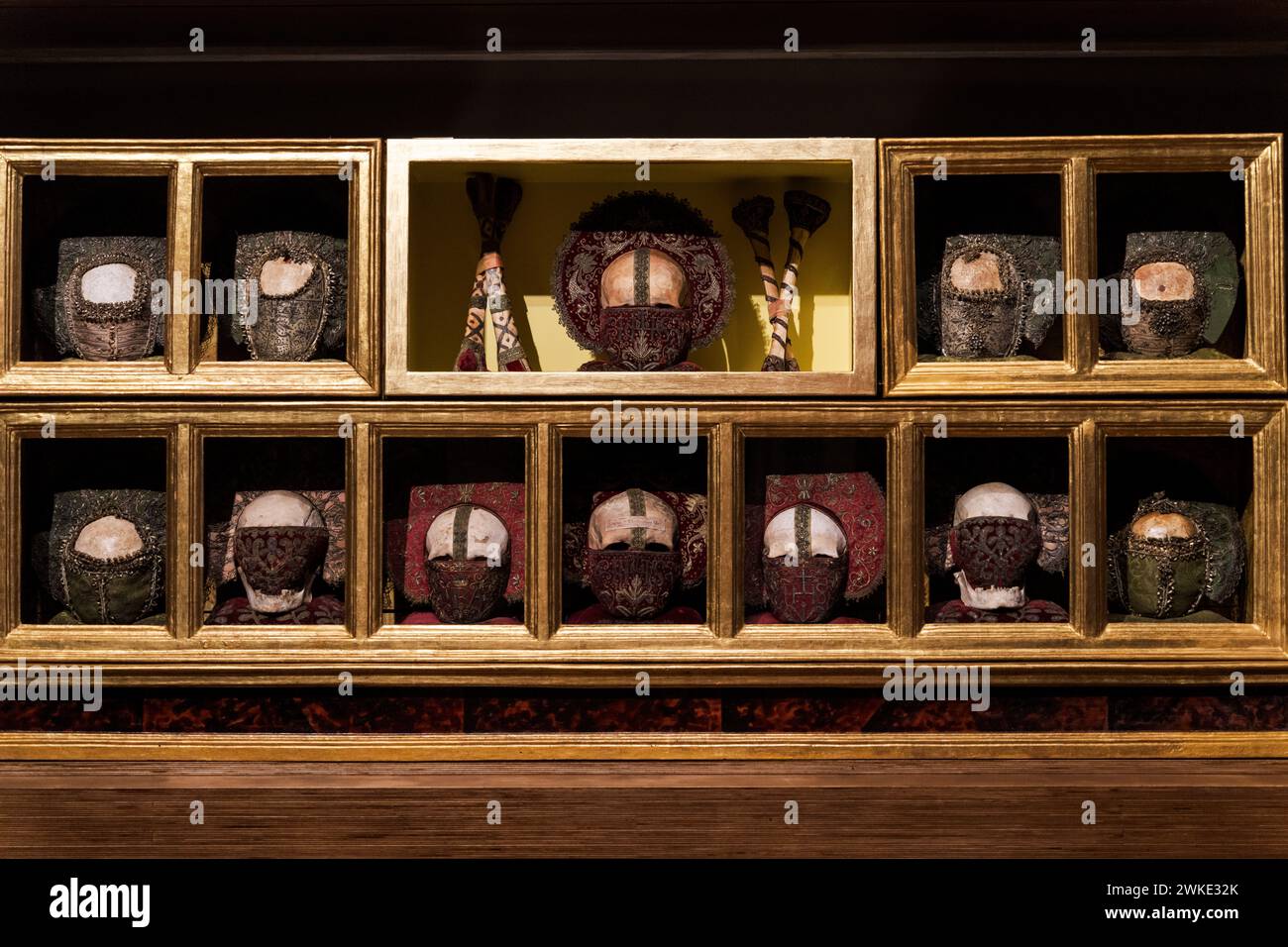 reliquary altarpiece with soldiers of the Theban Legion and eleven ...