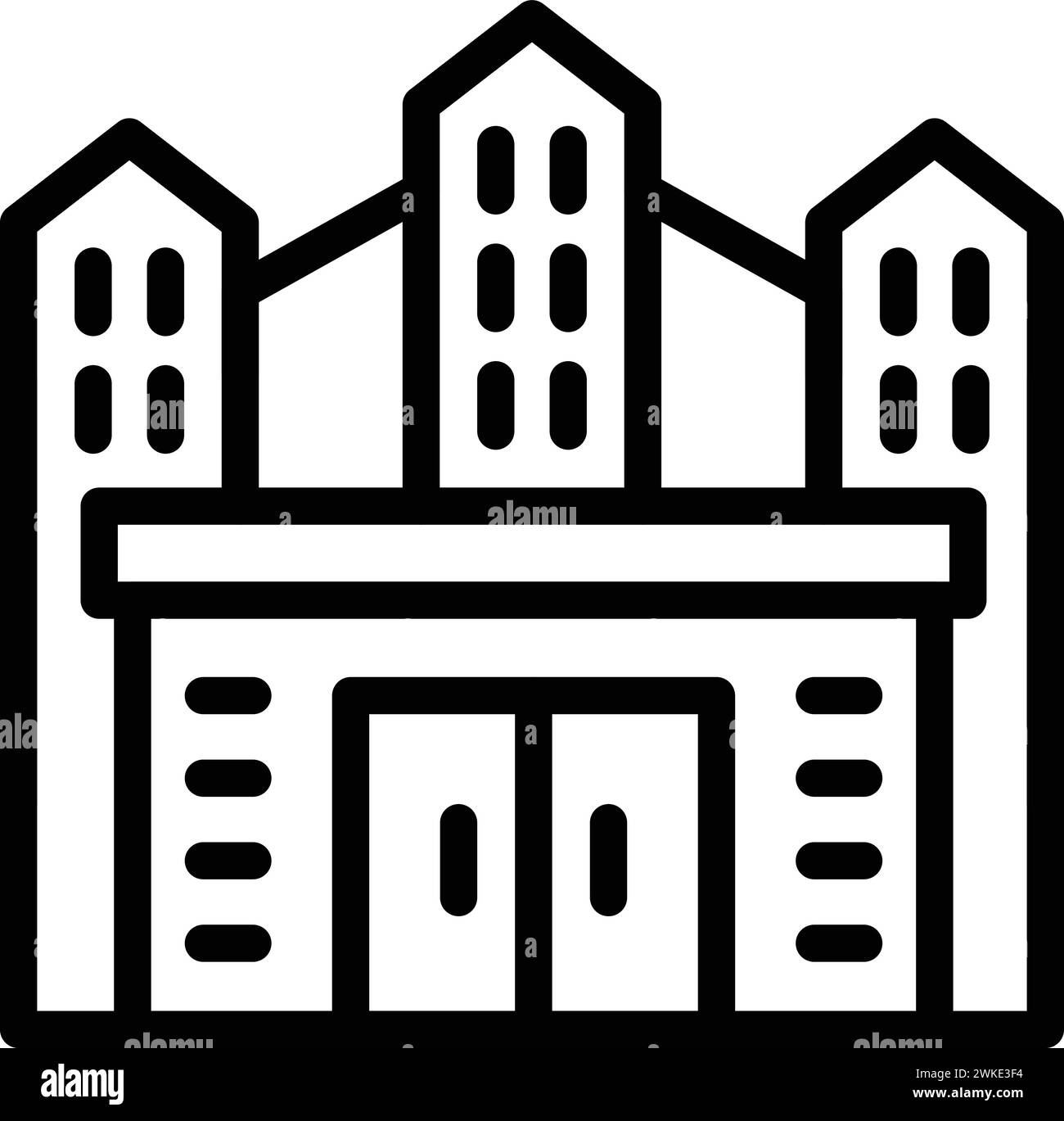 Famous Vienna museum icon outline vector. Austrian marvel spot ...
