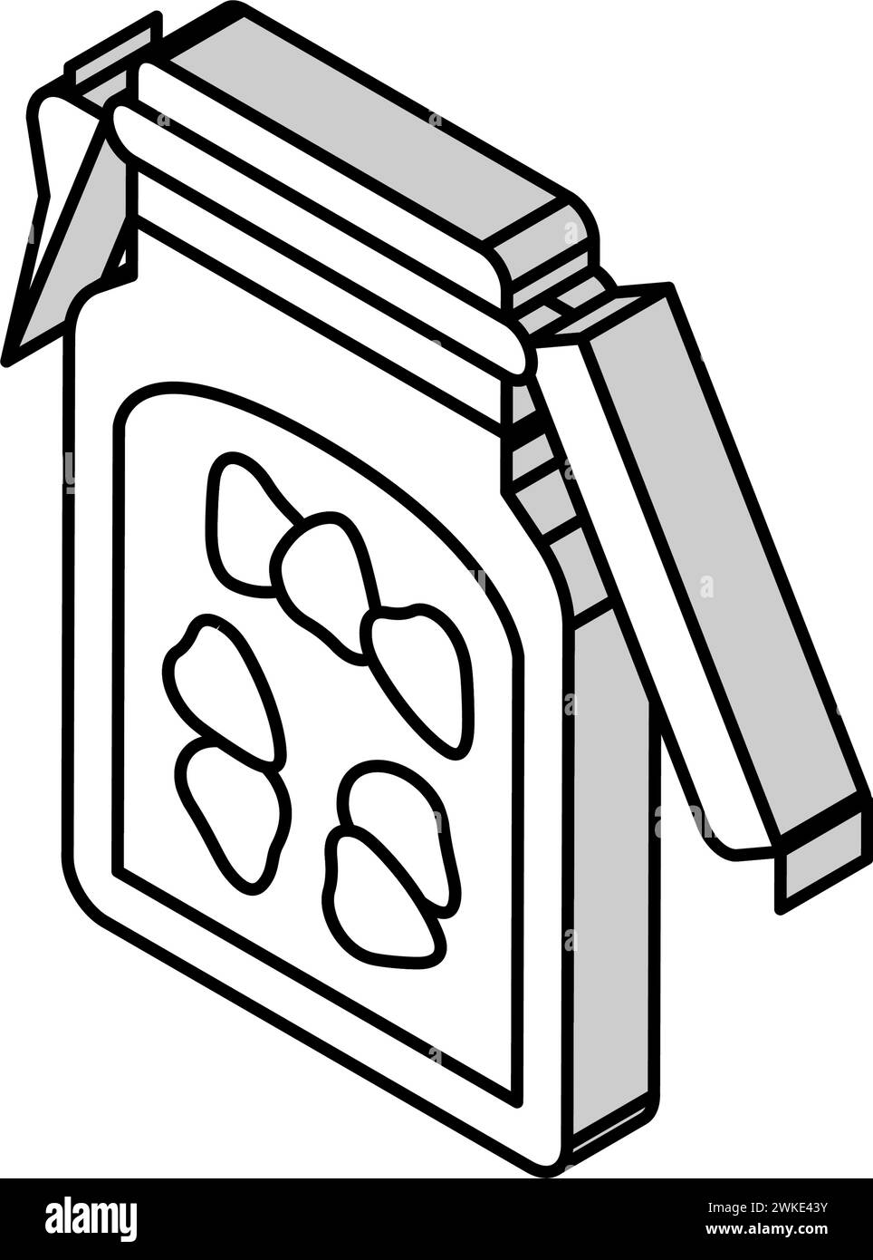 strawberry jam isometric icon vector illustration Stock Vector Image ...