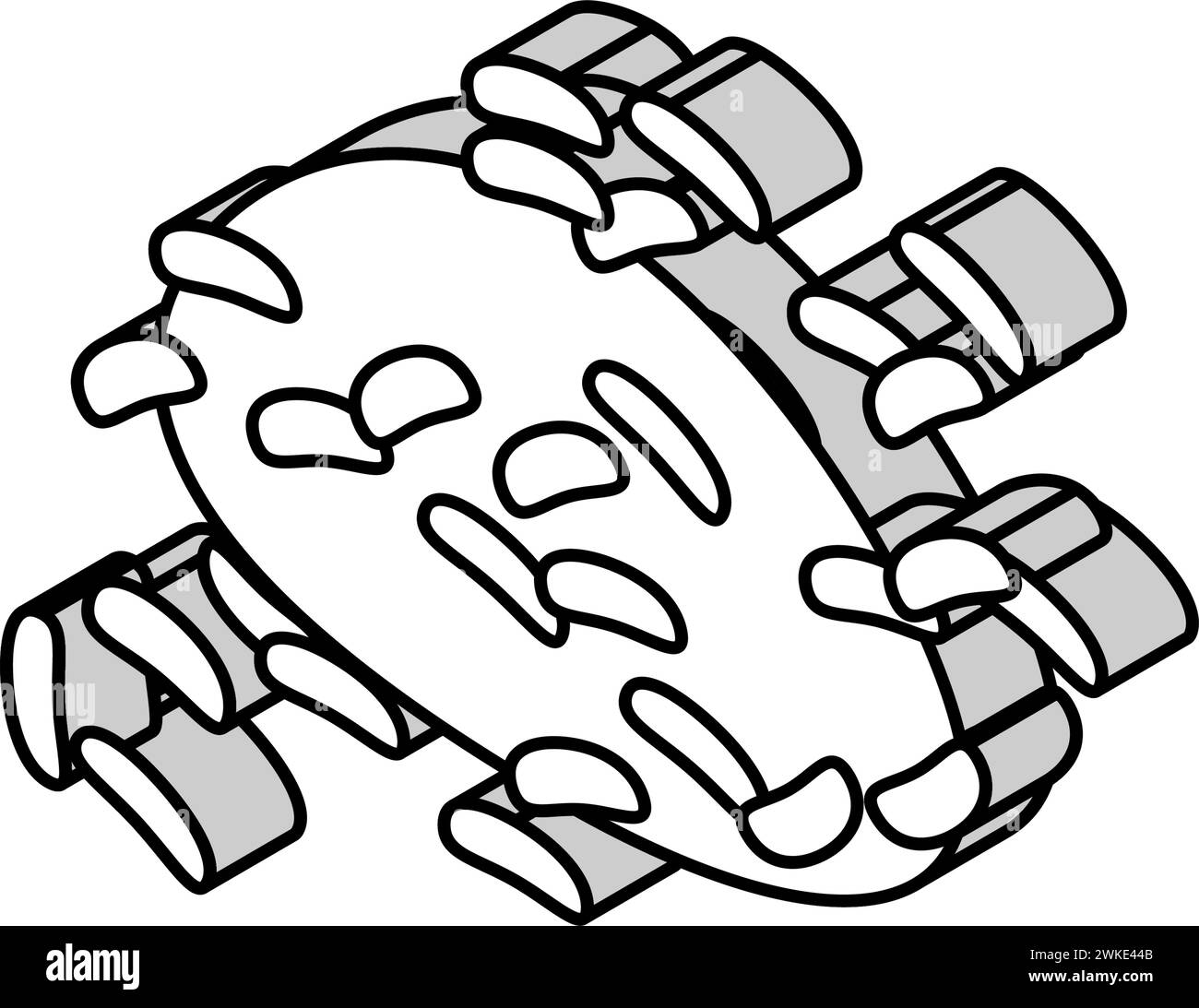 Jasmine Rice Isometric Icon Vector Illustration Stock Vector Image