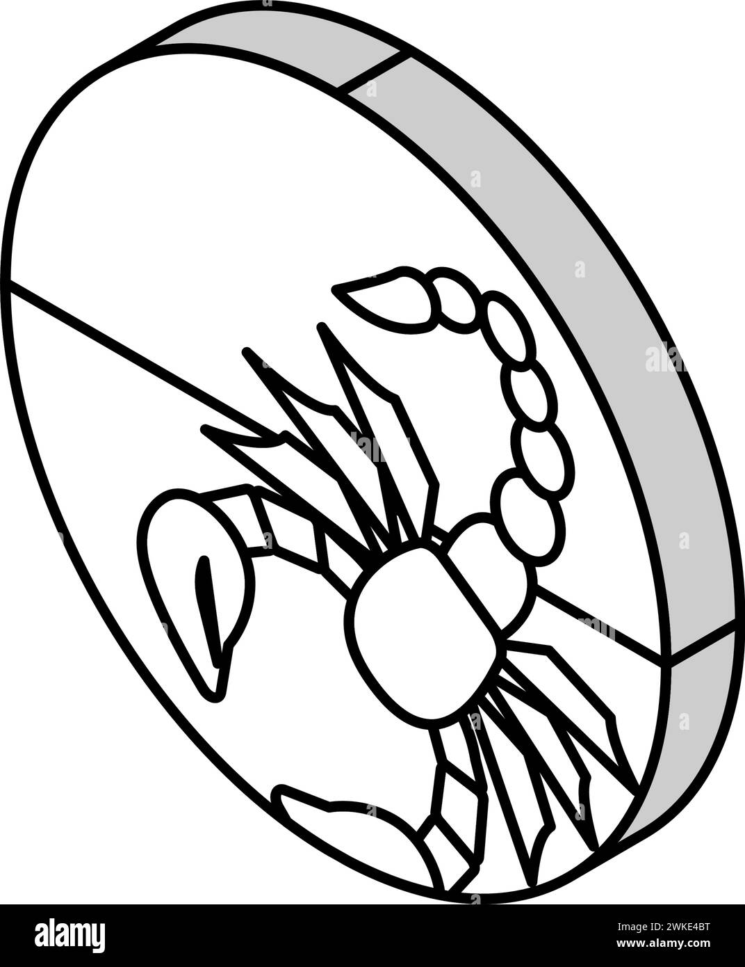 Zodiac symbols scorpion Black and White Stock Photos & Images - Alamy