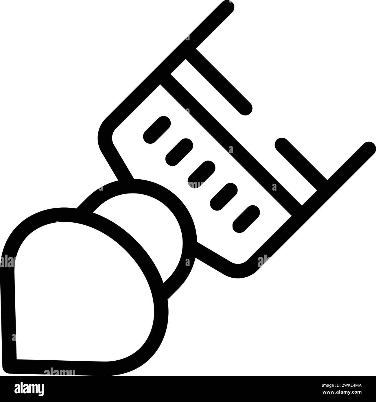 Dip fountain pen icon outline vector. Medieval calligraphy pencil ...