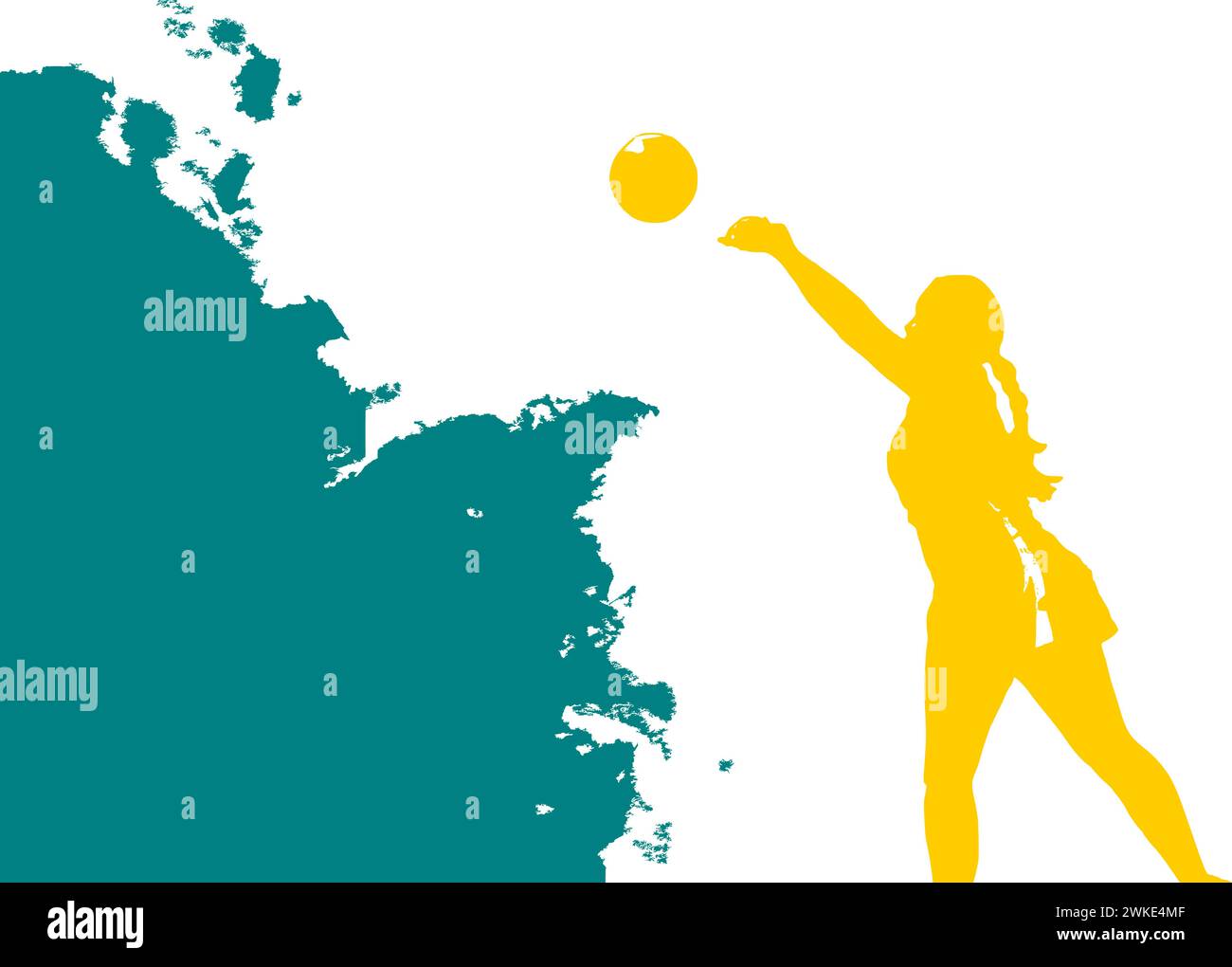 Capture the energy and elegance of netball with our dynamic royalty ...
