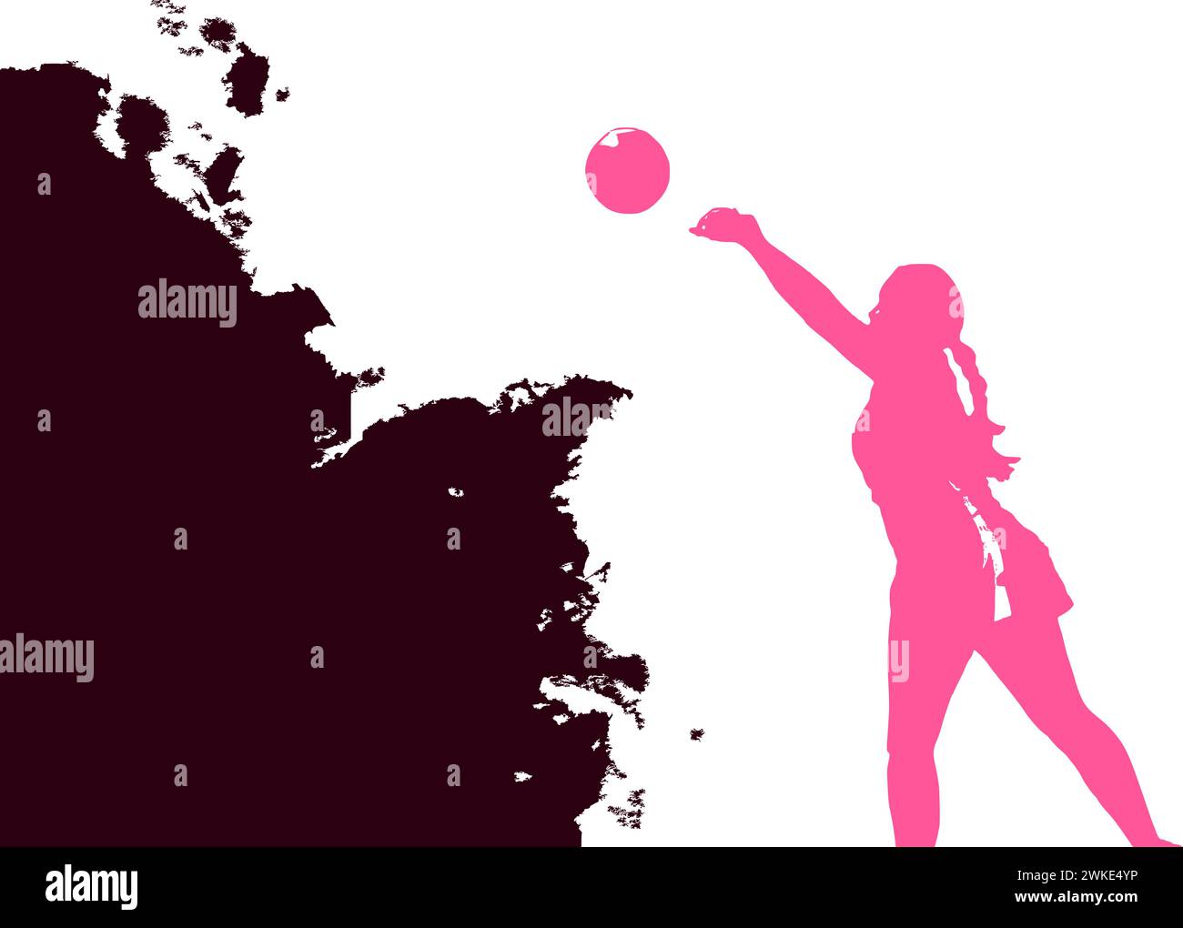 Capture the energy and elegance of netball with our dynamic royalty ...