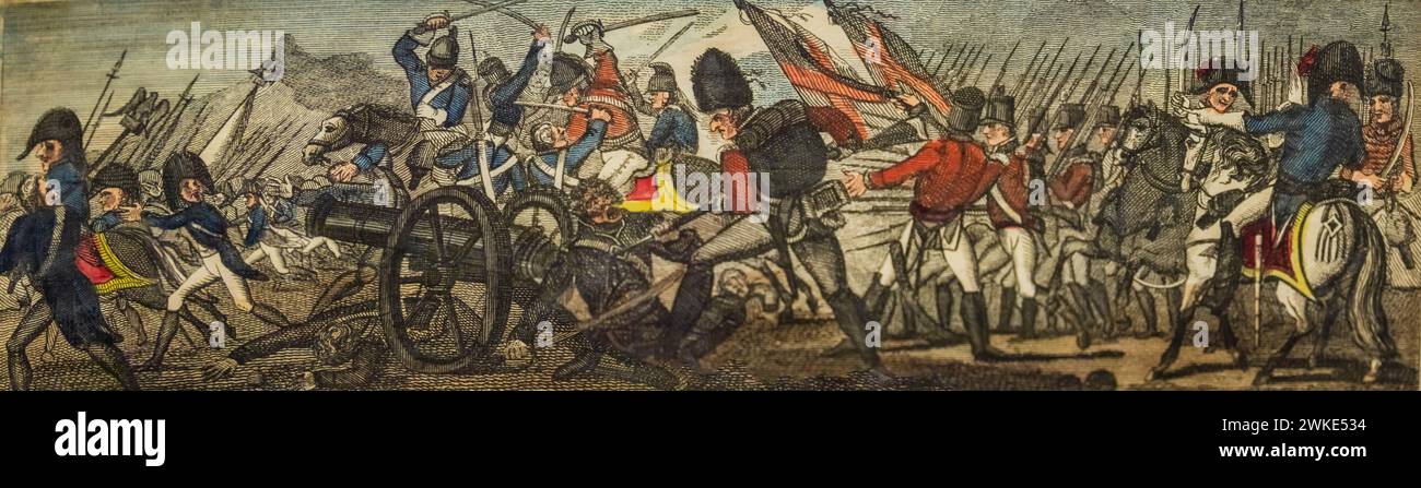 battle of Vitoria, engraving, Álava Armory Museum, Vitoria, Basque ...