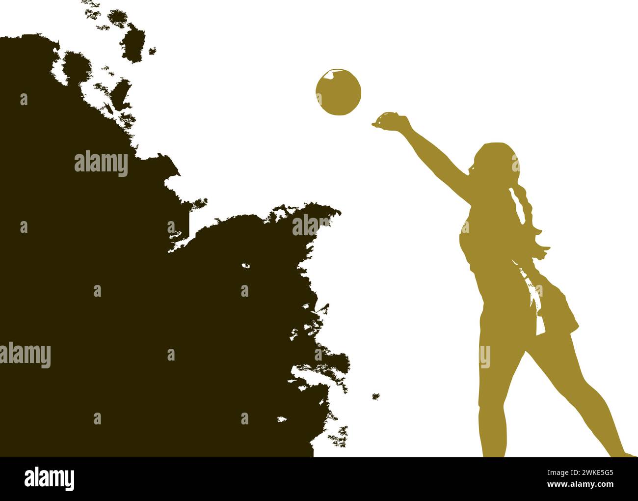 Capture the energy and elegance of netball with our dynamic royalty ...