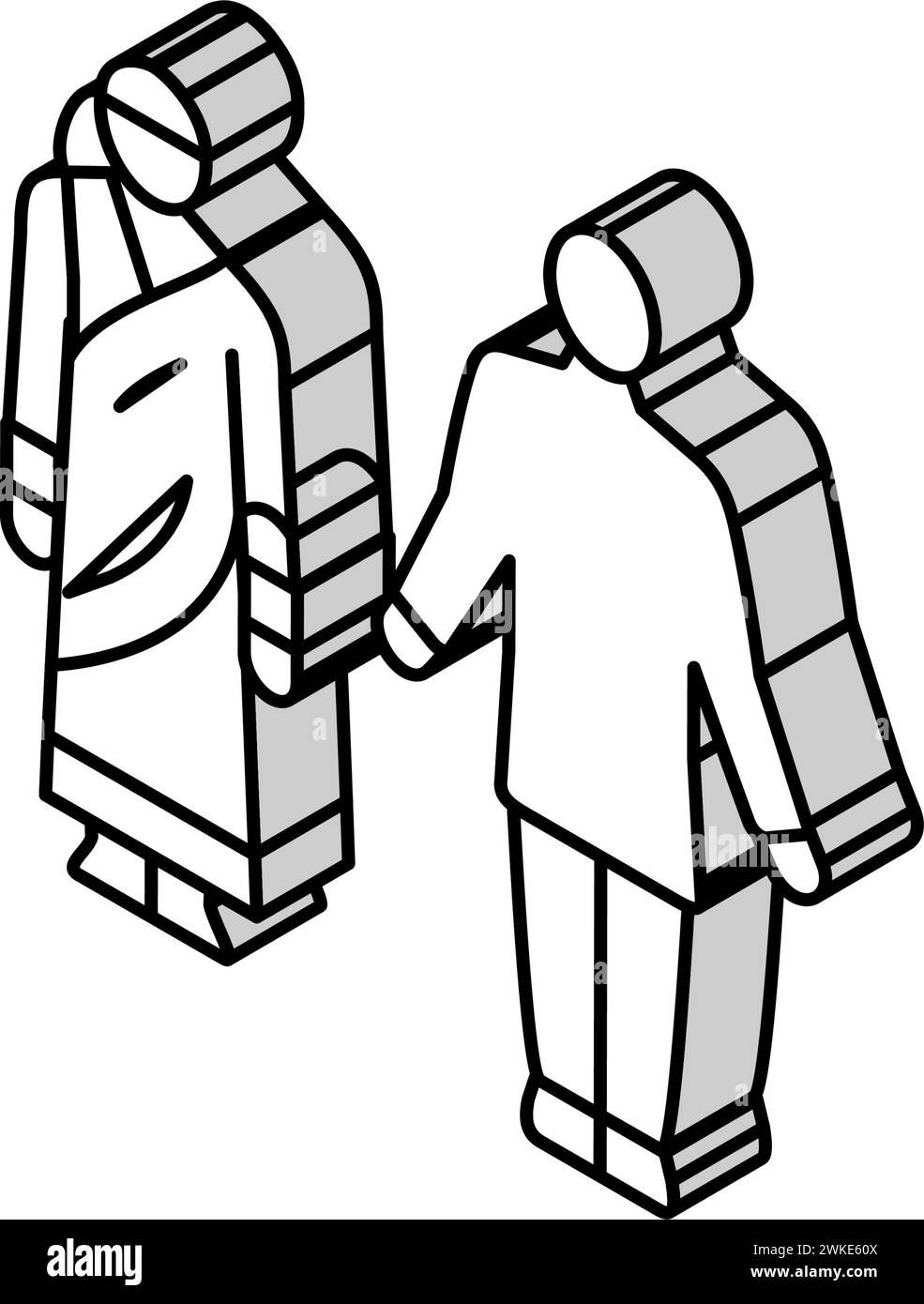 india national clothes isometric icon vector illustration Stock Vector ...