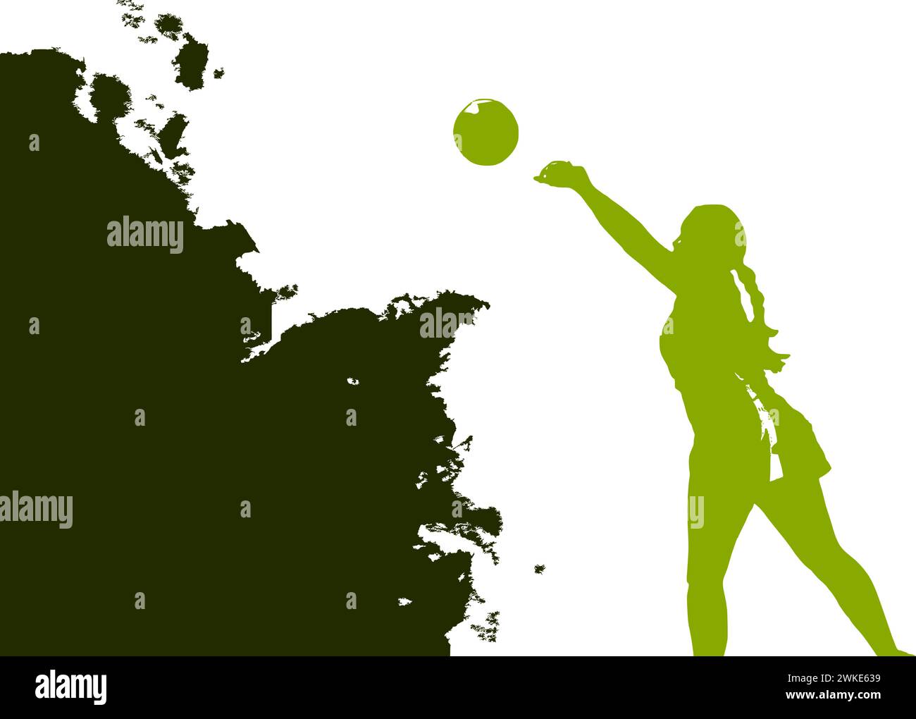 Capture the energy and elegance of netball with our dynamic royalty ...