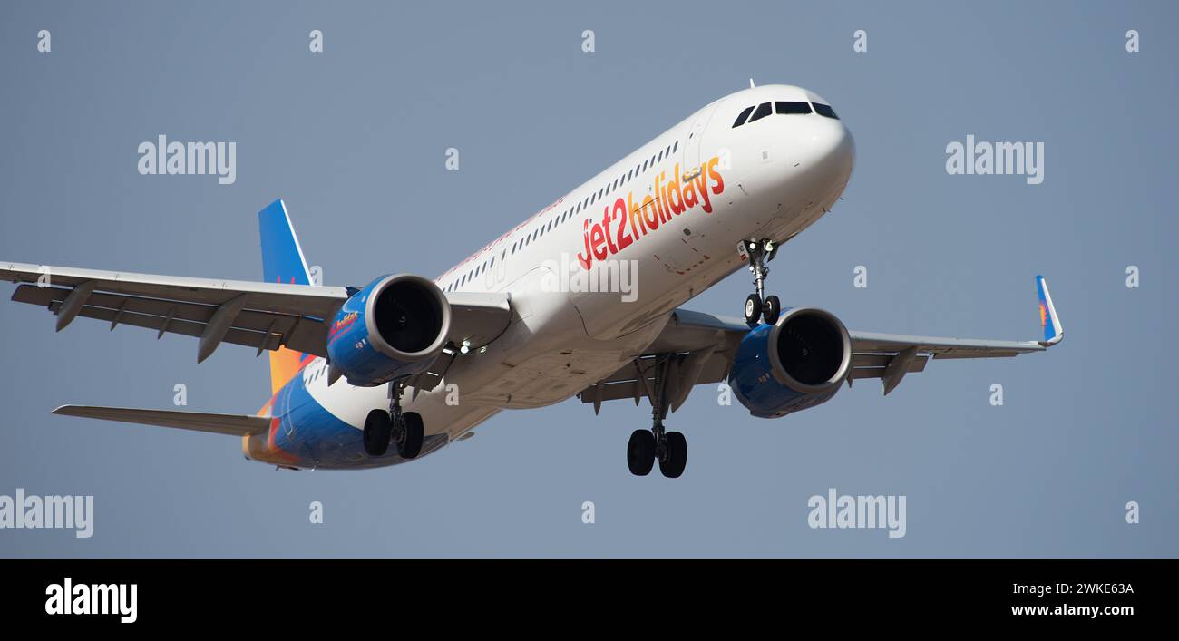 Tenerife, Spain February 18 st, 2024. Airbus A321-251NX Jet2 Airlines ...