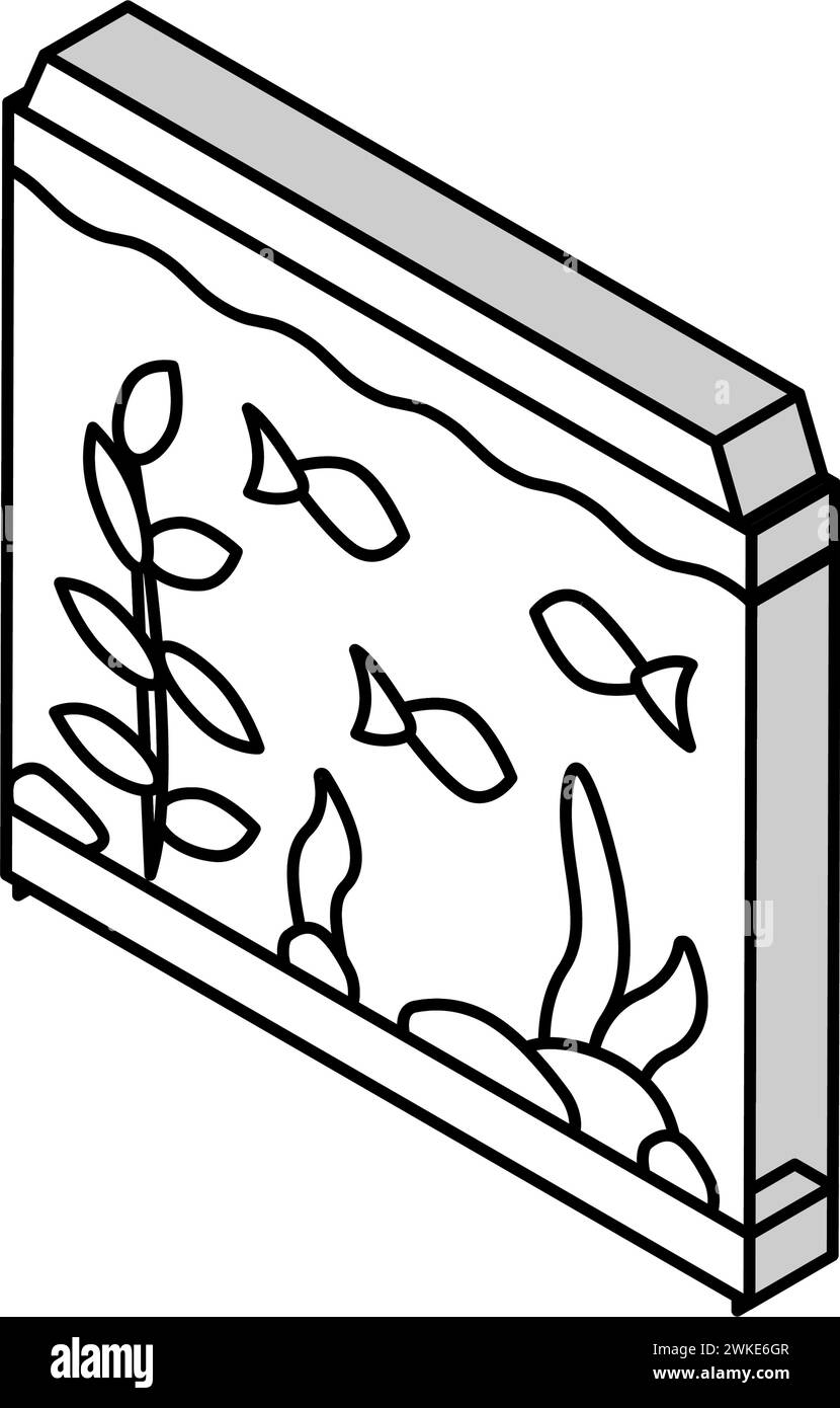 saltwater aquarium fish isometric icon vector illustration Stock Vector ...