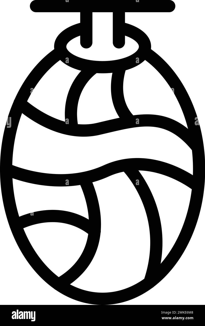 Larval cocoon phase icon outline vector. Cocooning insect eggs ...
