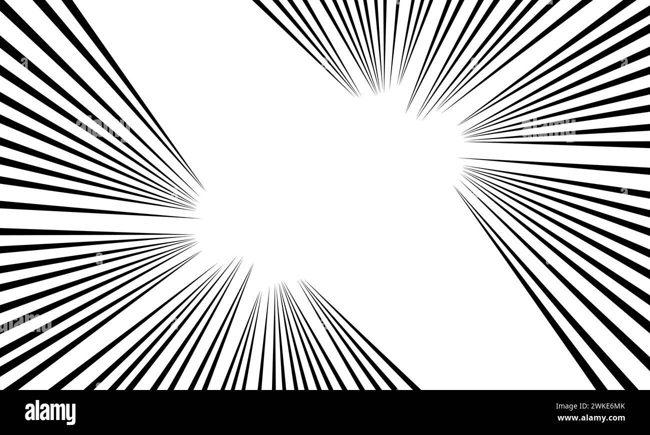 Speed line design element template for action scene in comic, manga ...