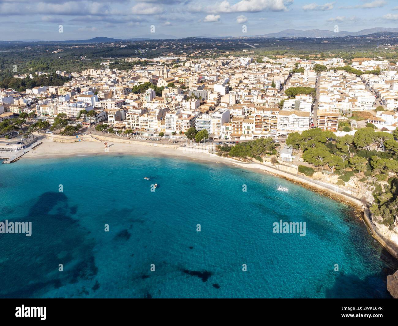 Porto Cristo beach Manacor, Majorca, Balearic Islands, Spain Stock ...