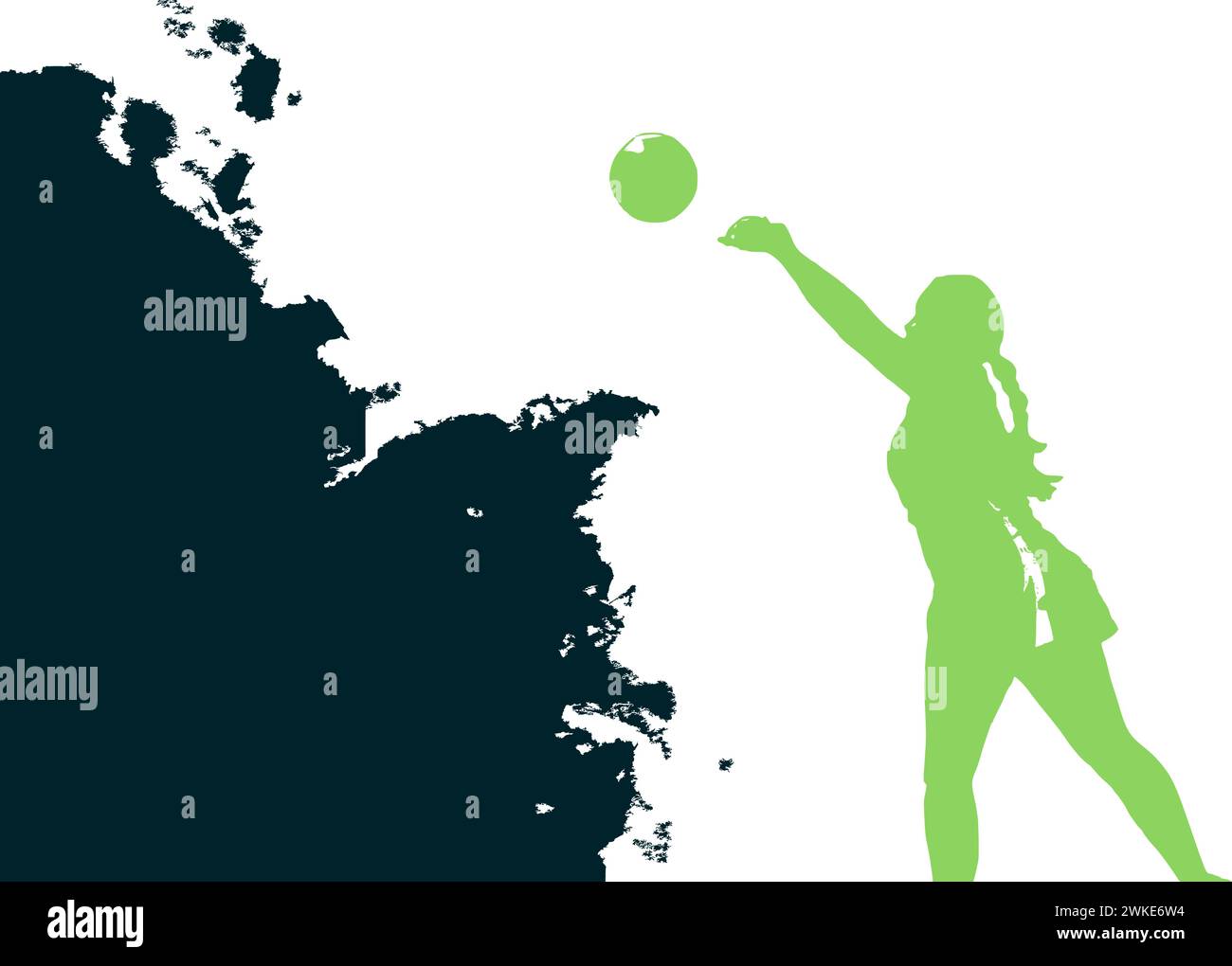 Capture the energy and elegance of netball with our dynamic royalty ...