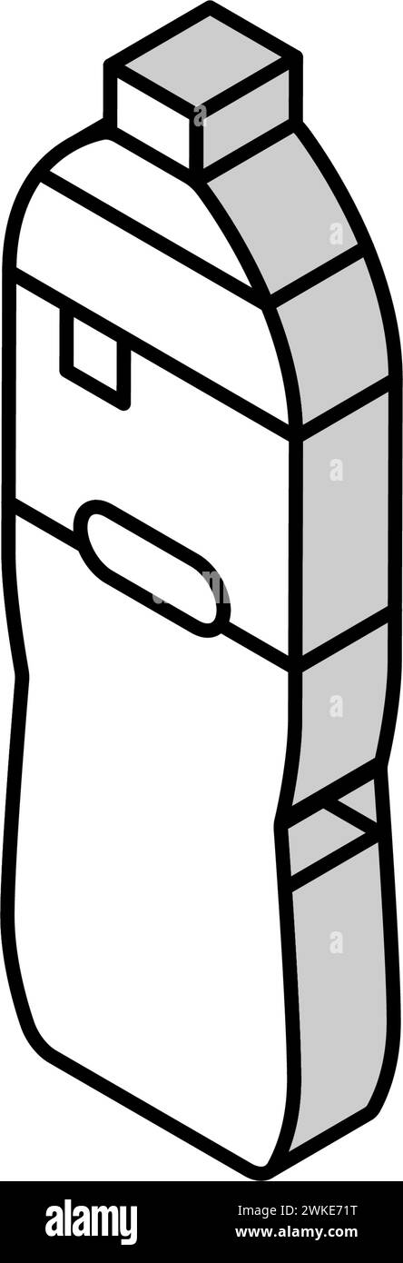 bottled water drink isometric icon vector illustration Stock Vector ...