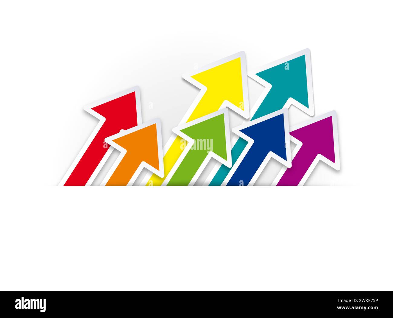 Many arrows pointing up, Vector illustration Stock Vector Image & Art - Alamy