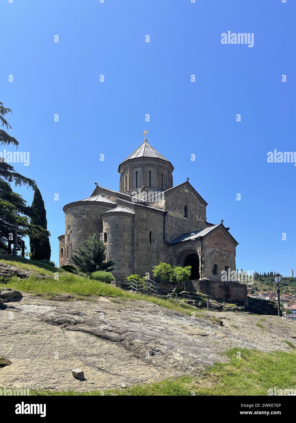The Beautiful Virgin Mary Assumption Church of Metekhi in Tbilisi on ...