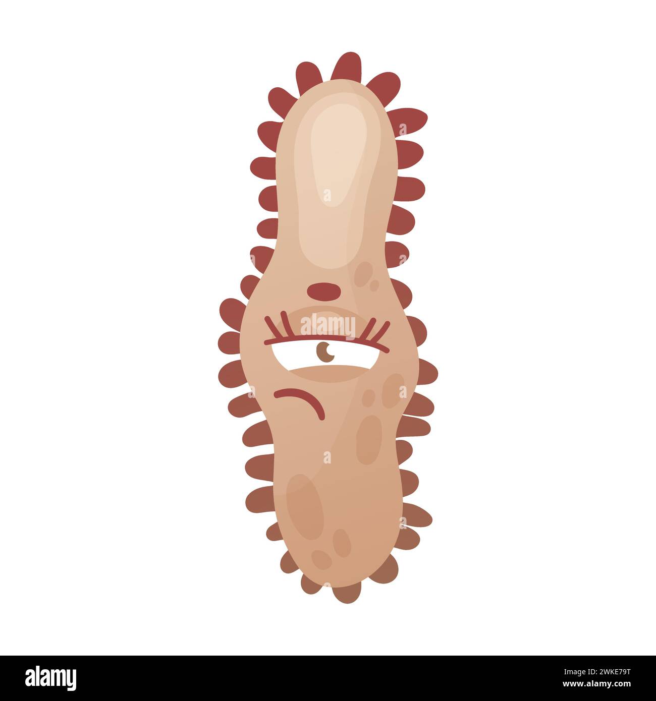 Cartoon comic germ disease microorganism, kawaii microbe pathogen ...