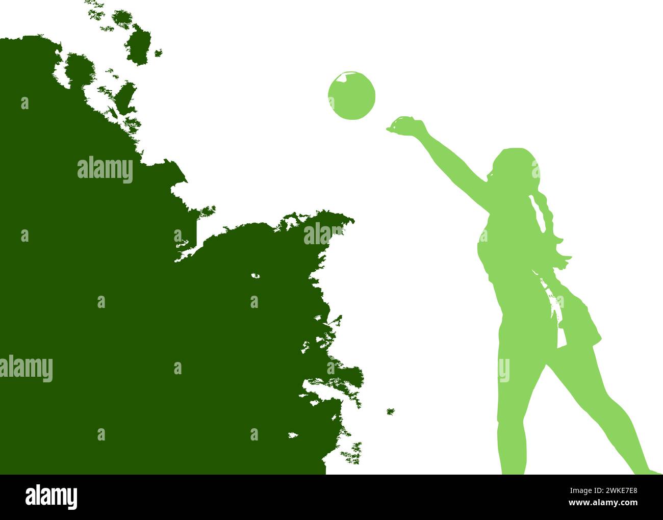 Capture the energy and elegance of netball with our dynamic royalty ...