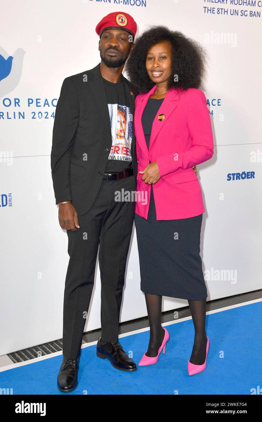 Bobi Wine mit Ehefrau Barbie Kyagulanyi bei der Cinema For Peace Gala ...