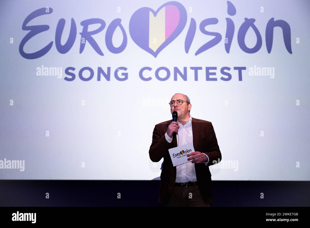 Brussels, Belgium. 20th Feb, 2024. RTBF Jean-Louis Lahaye pictured ...