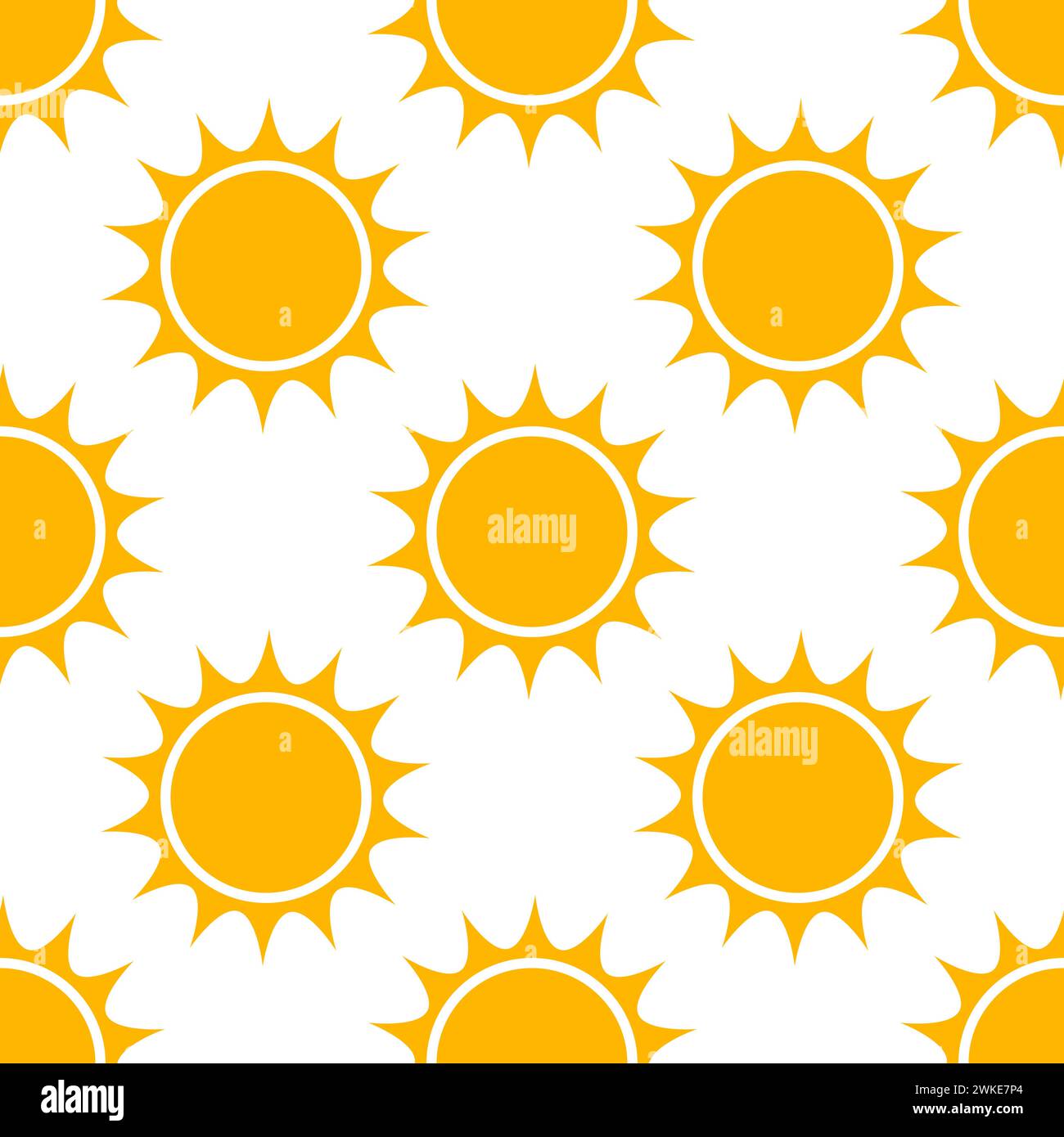 Suns seamless pattern. Vector illustration Stock Vector Image & Art - Alamy