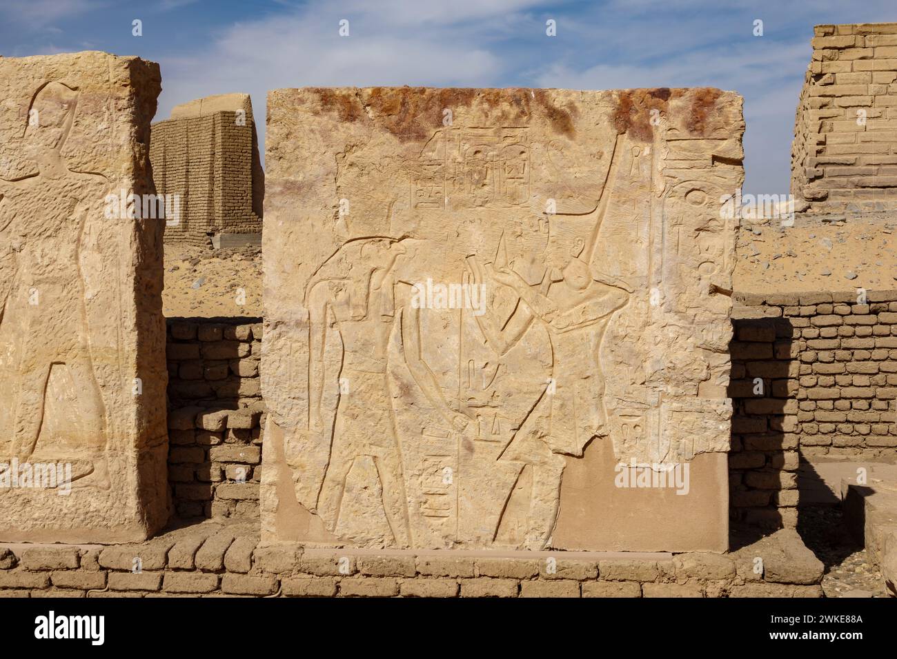 The Temple of Gerf Hussein on New Kalabsha Island, near Aswan, Egypt ...