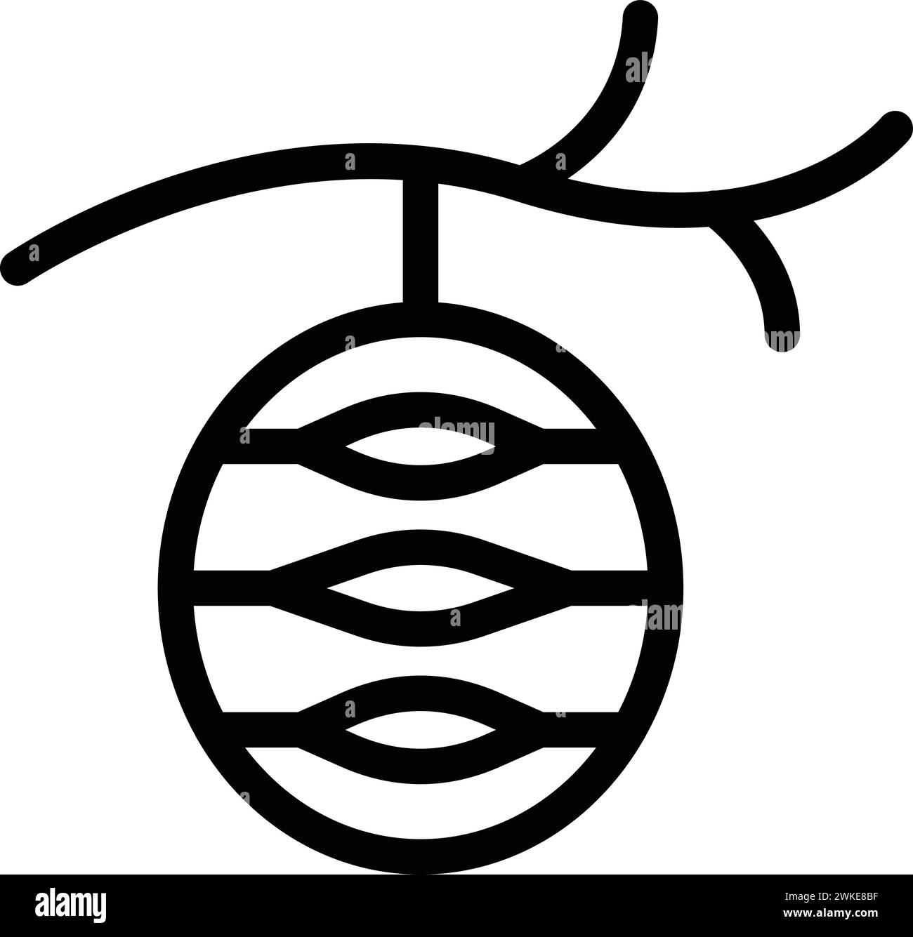 Cocoon icon outline vector. Butterfly growth. Larva metamorphosis ...