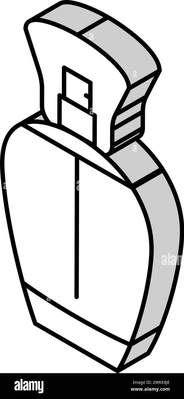 product fragrance bottle perfume isometric icon vector illustration ...